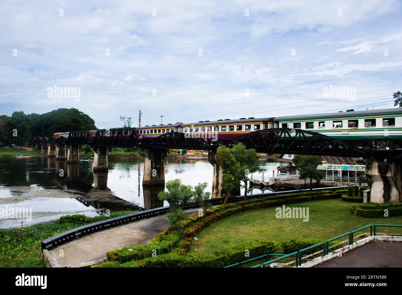Steel railway bridge over river kwai of landmarks memorials historical ...