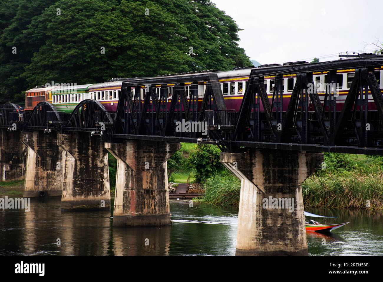 Steel railway bridge over river kwai of landmarks memorials historical ...
