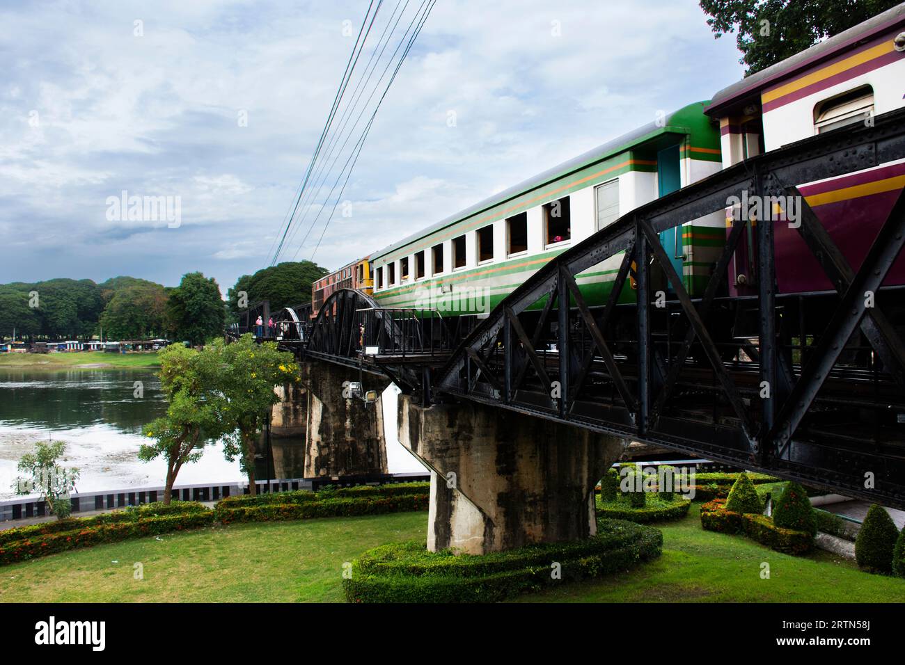 Steel railway bridge over river kwai of landmarks memorials historical ...