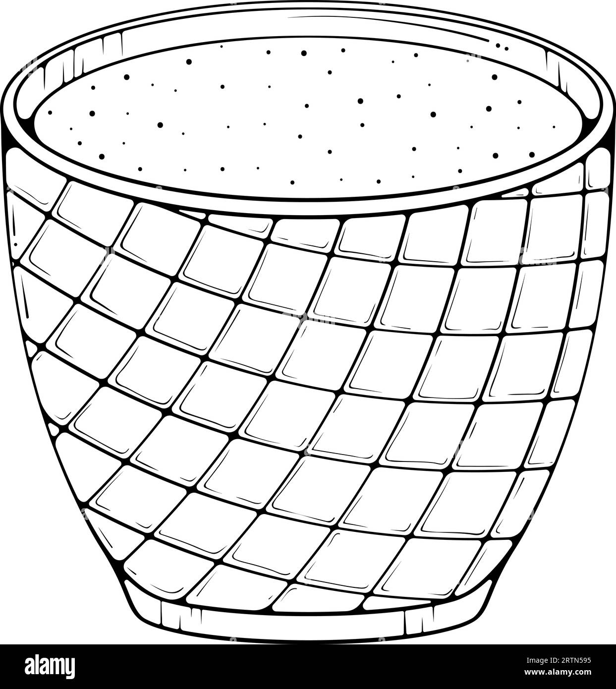 Square potted plant Stock Vector Images - Alamy