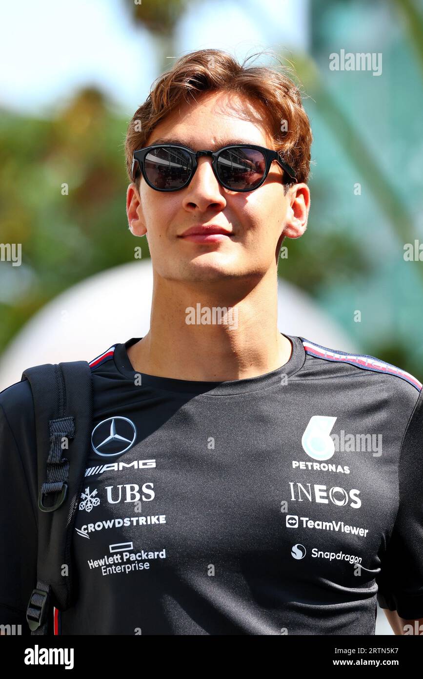 Singapore, Singapore. 14th Sep, 2023. George Russell (GBR) Mercedes AMG ...