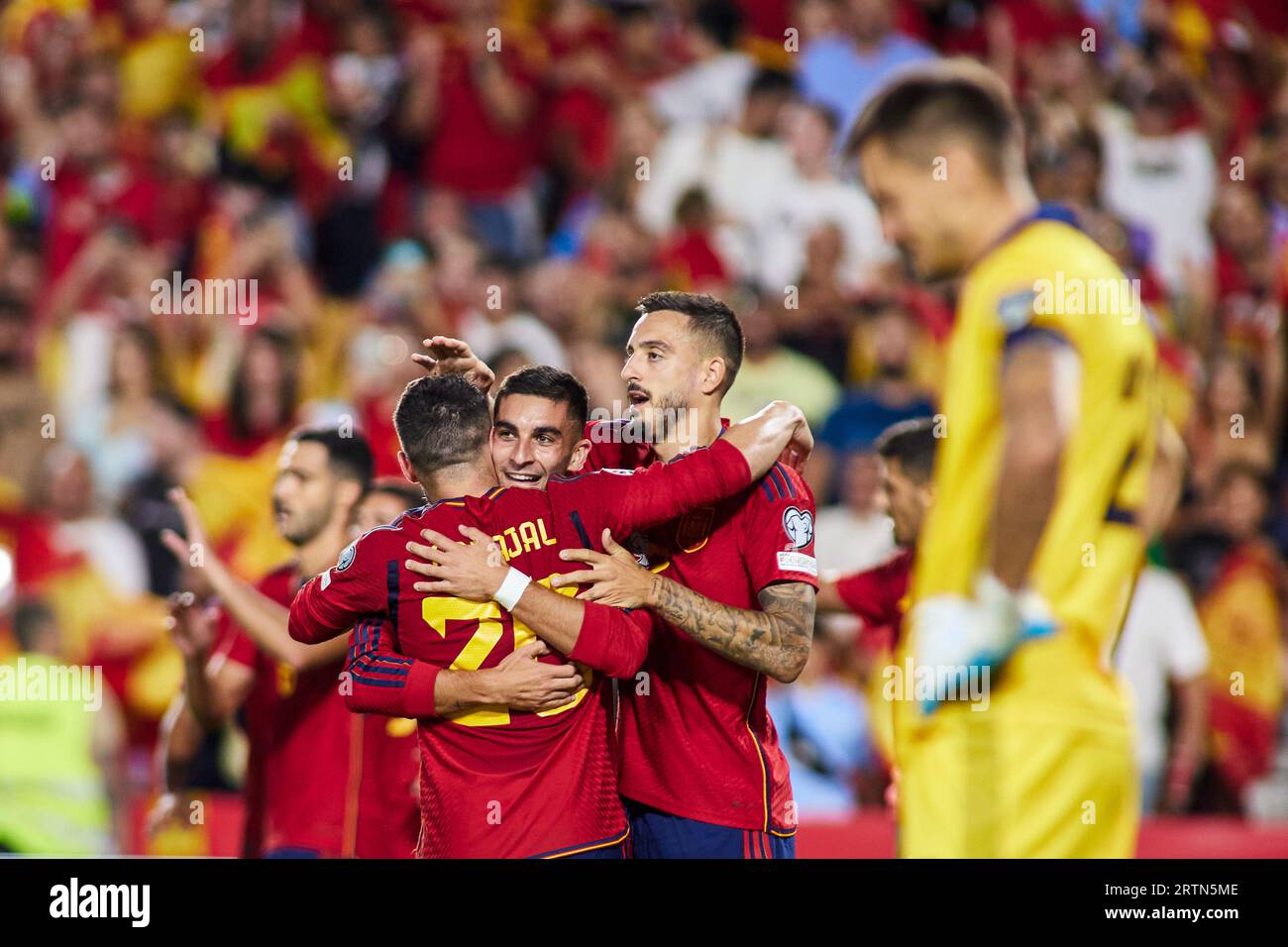 Ferran Torres of Spain celebrates his goal during the UEFA EURO 2024 ...