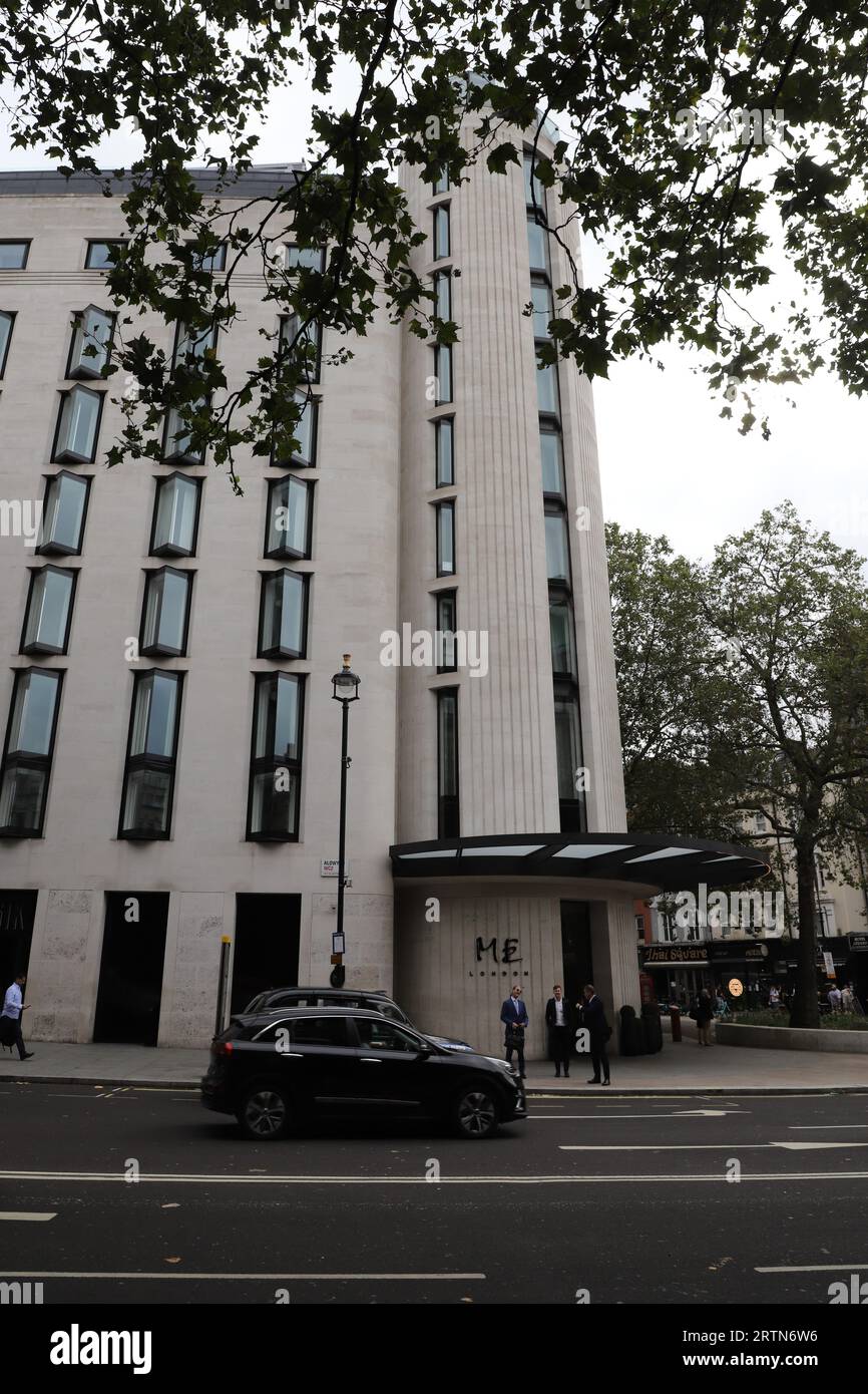 Exterior of ME London hotel The Strand, London, UK September 2023 Stock ...