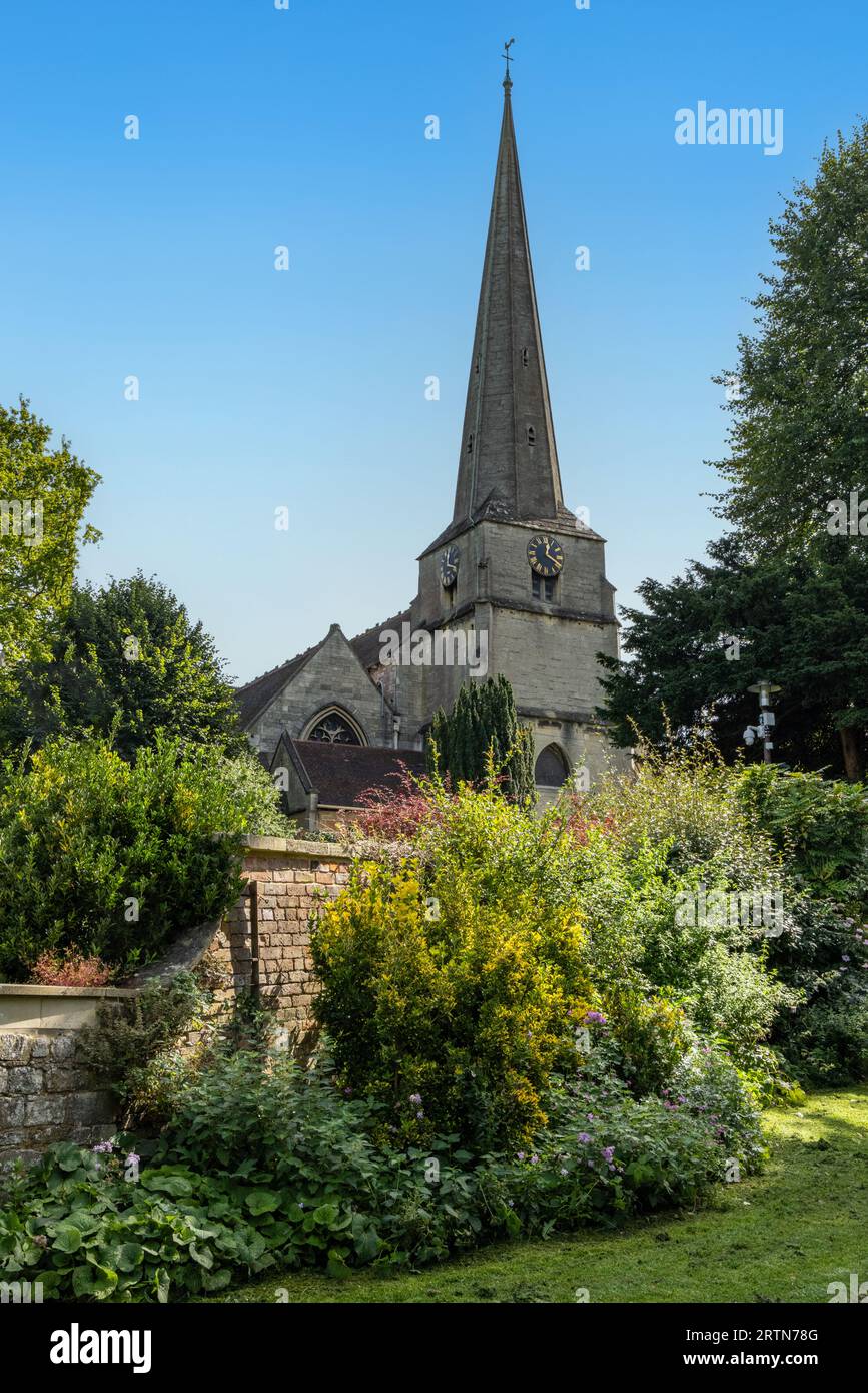 The Church of St Laurence, Stroud, United Kingdom. 14th Century tower ...