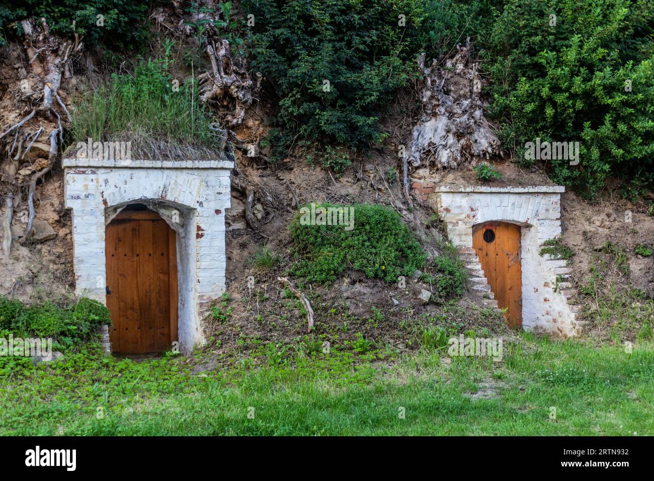 Rock cellars in Duba, Czech Republic Stock Photo - Alamy