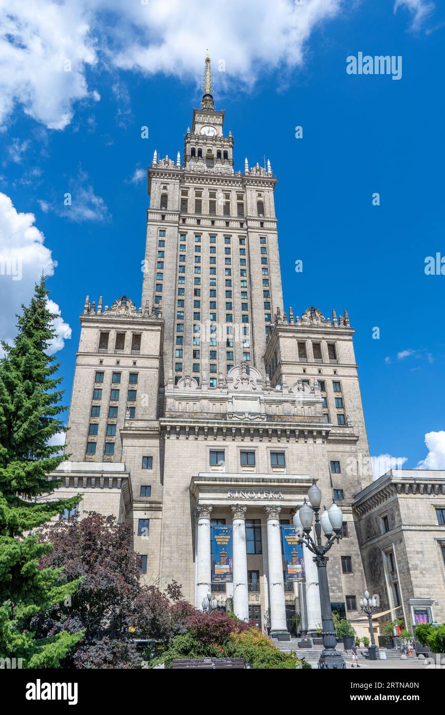 Warsaw city center. The building of the Museum of Science and Culture ...