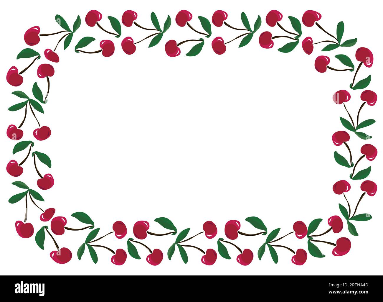 Cherry red border Stock Vector Images - Alamy