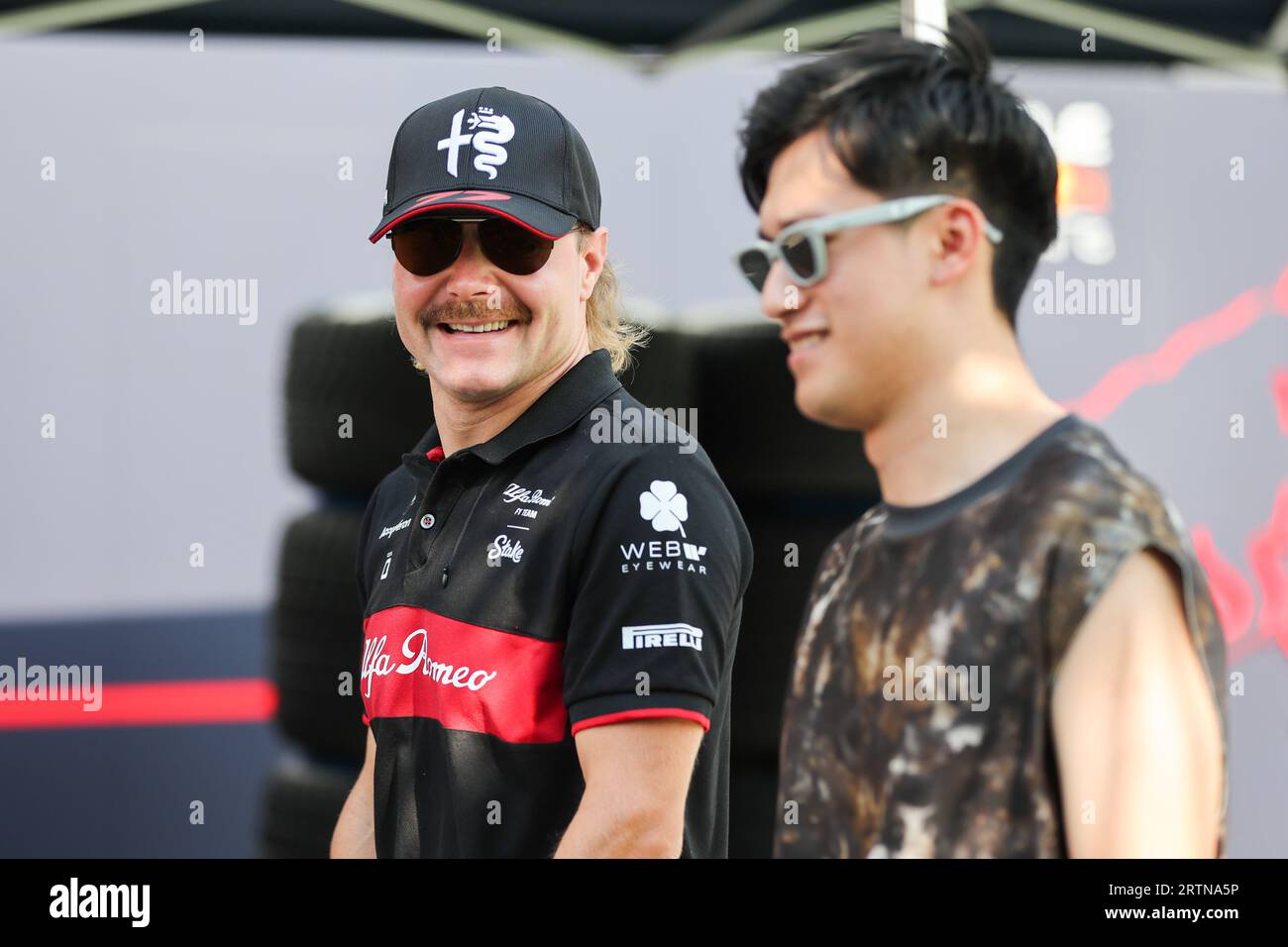 BOTTAS Valtteri (fin), Alfa Romeo F1 Team Stake C43, ZHOU Guanyu (chi), Alfa Romeo F1 Team Stake ...