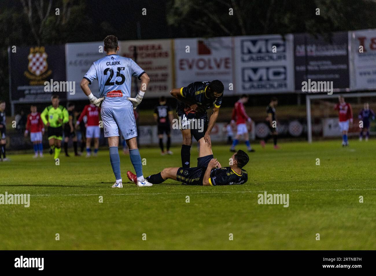 Sunshine North, Australia. 14 September, 2023. Heidelberg player Jamal ...