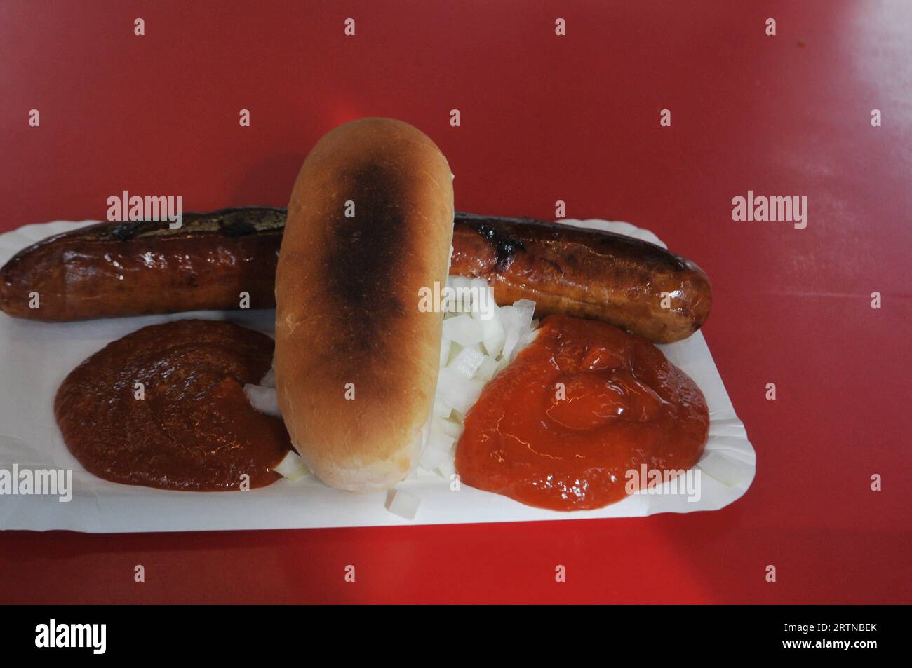 Copenhagen/Denmark/13 September 2023/.Danish fast food fdanish hot dog ...