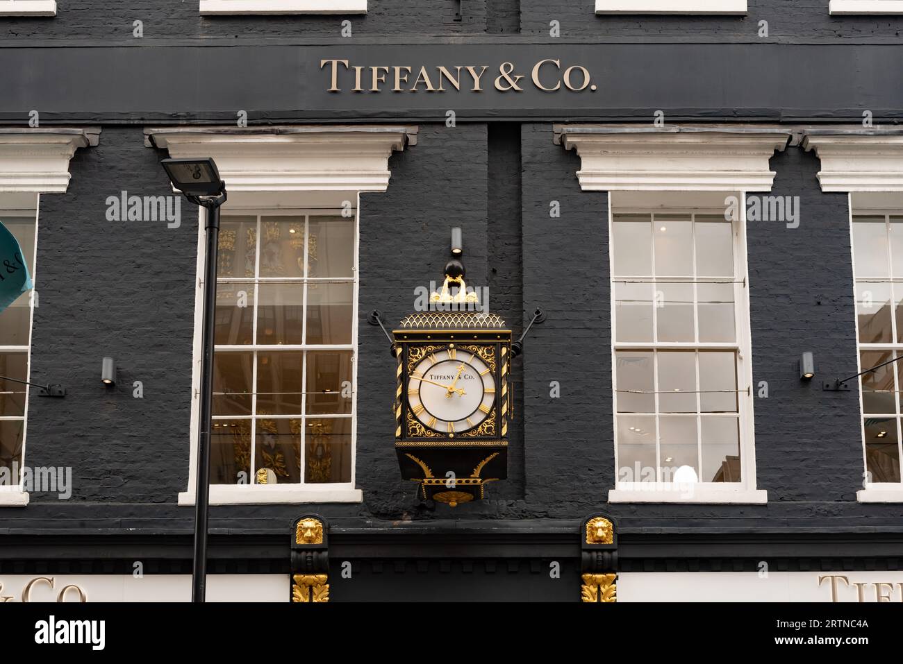 Tiffany and Co. Luxury Brand Store Front Shopping in Old Bond Street ...