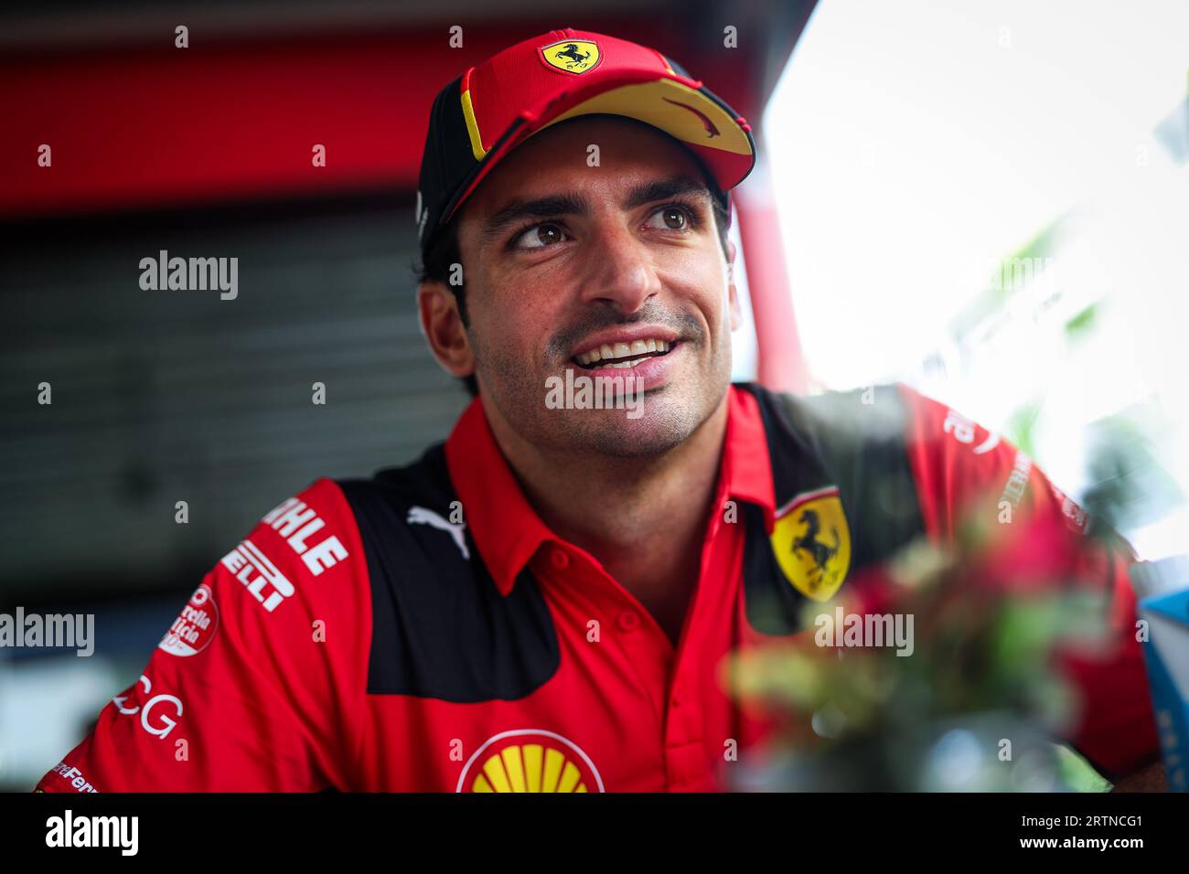SAINZ Carlos (spa), Scuderia Ferrari SF-23, portrait during the 2023 Formula 1 Singapore ...