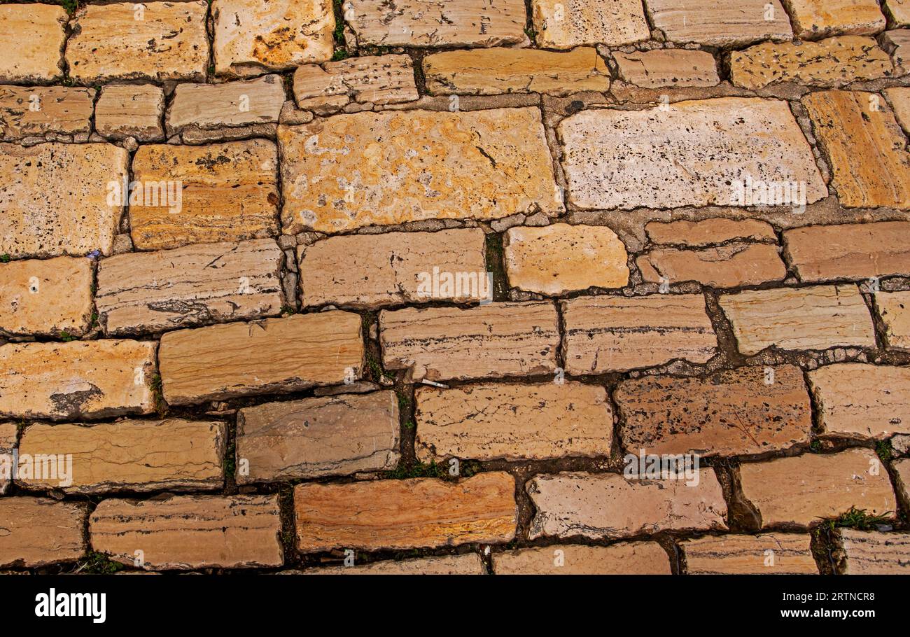 abstract background from modern marble stone on paths in the garden ...