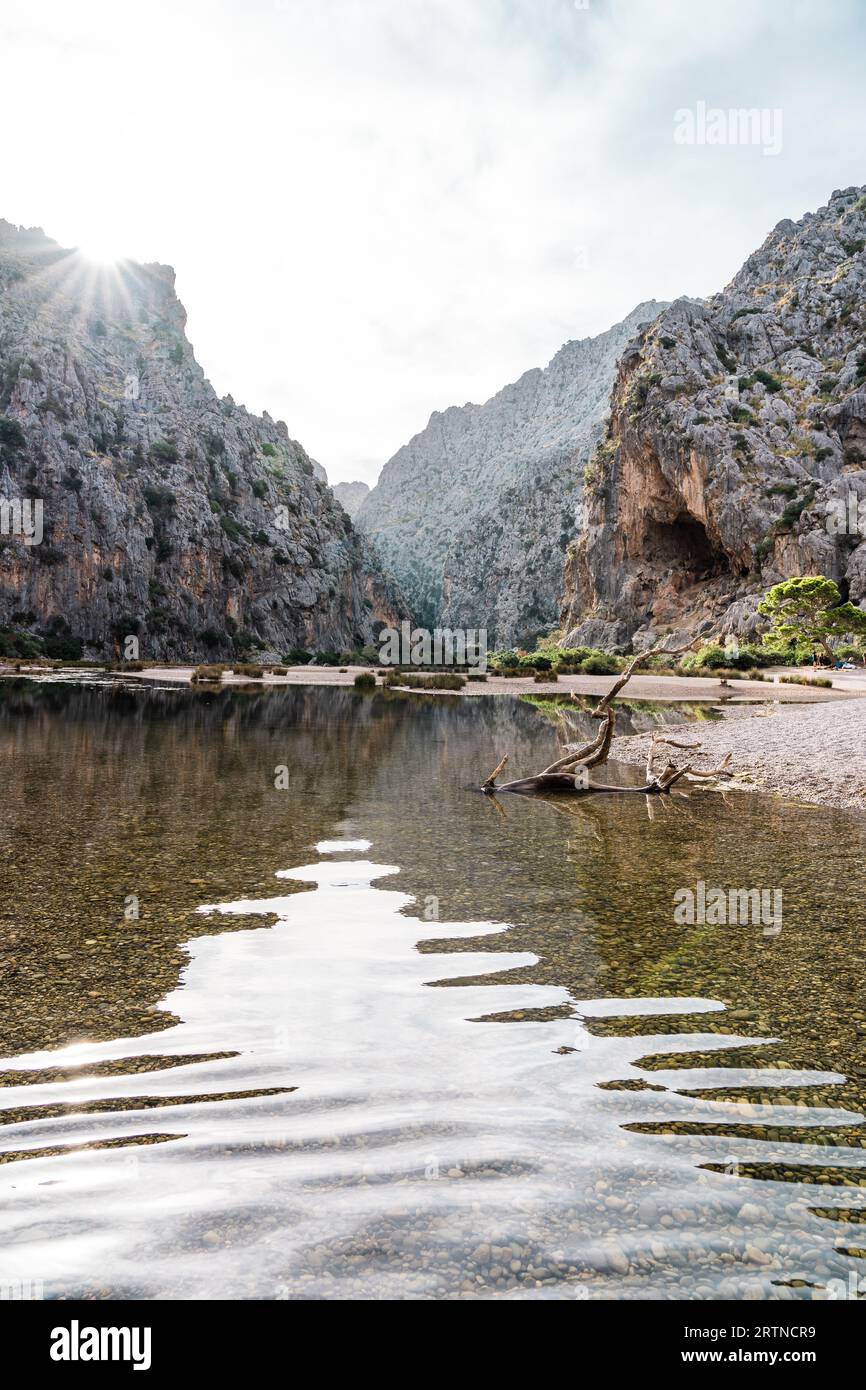 Hiking holidays Mallorca, Spain. Beautiful picture with landscape of ...