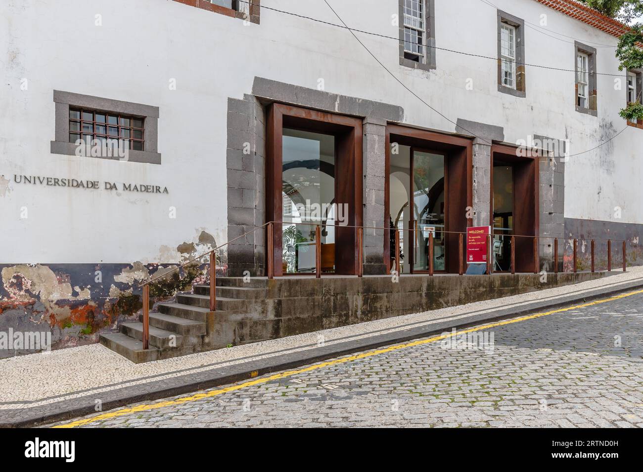 Funchal, Madeira Island, Portugal - December 27, 2021: Facade of the ...