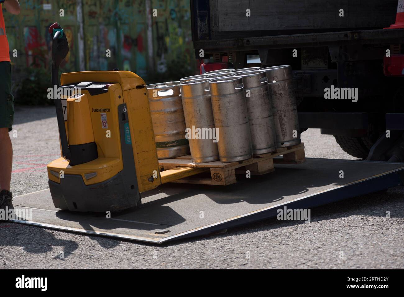 a dolley in warehouse logistics for cargo and freight transportation a ...