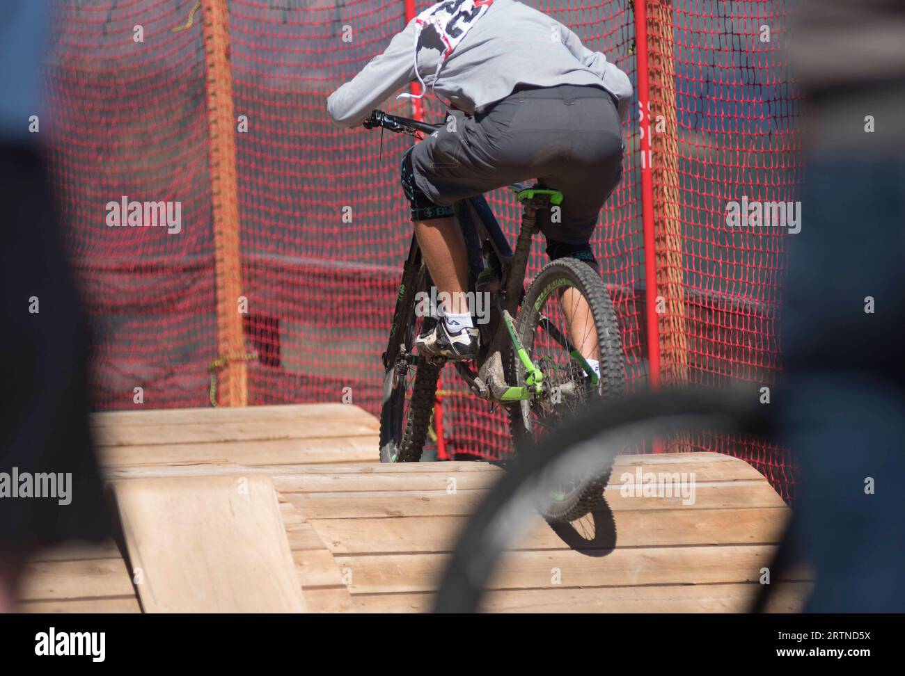 driving with a BMX bike, bicycle motocross as a cycle sport driving with a BMX bike Stock Photo ...
