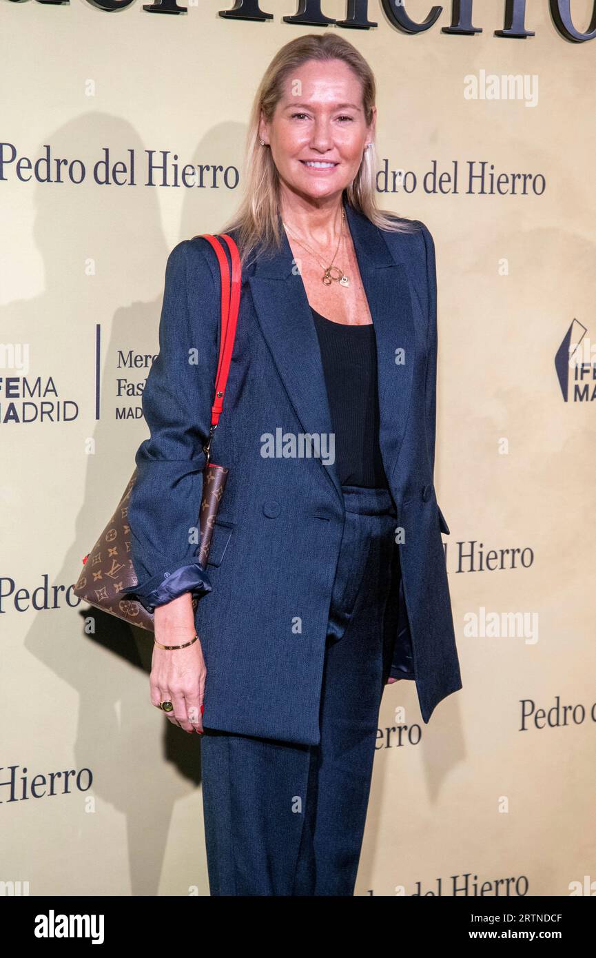 Fiona Ferrer poses at the photocall of the Pedro del Hierro fashion ...