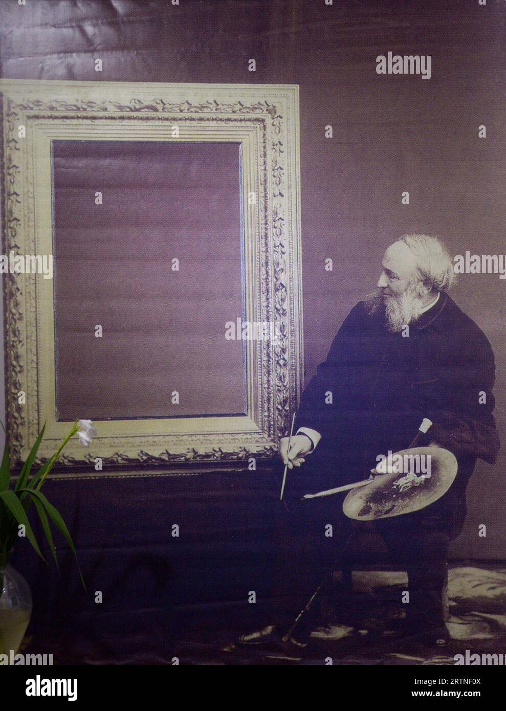 Ivan Aivazovsky, portrait circa 1883, photocopy of Stock Photo - Alamy