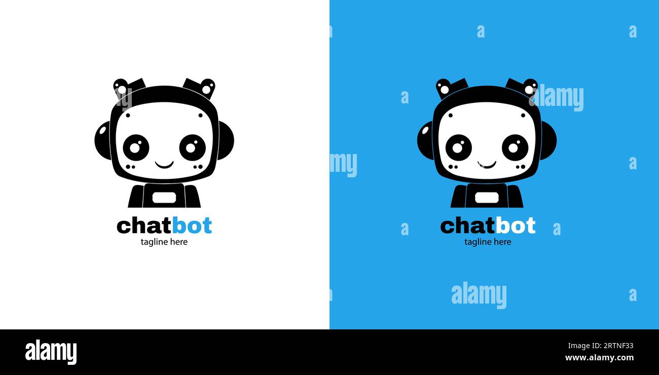 Robot chatbot head icon sign design vector illustration on white and ...