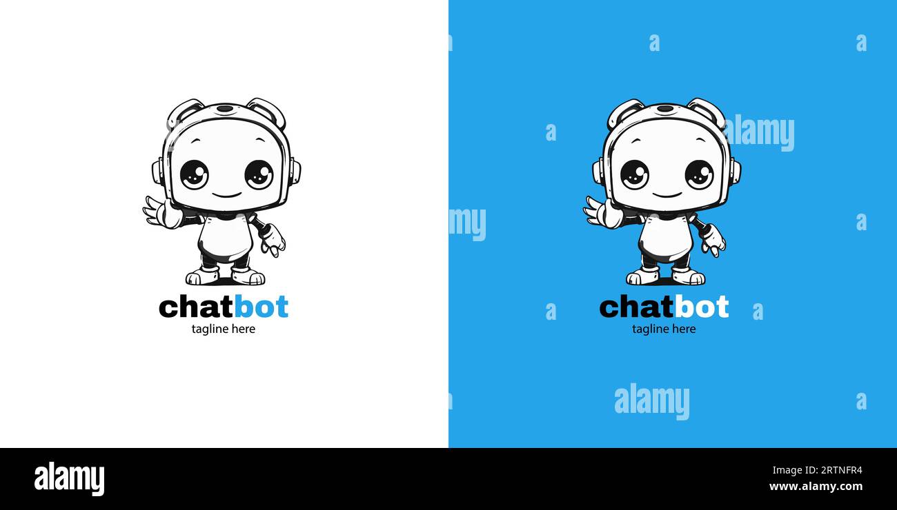 Robot Chatbot Head Icon Sign Design Vector Illustration On White And