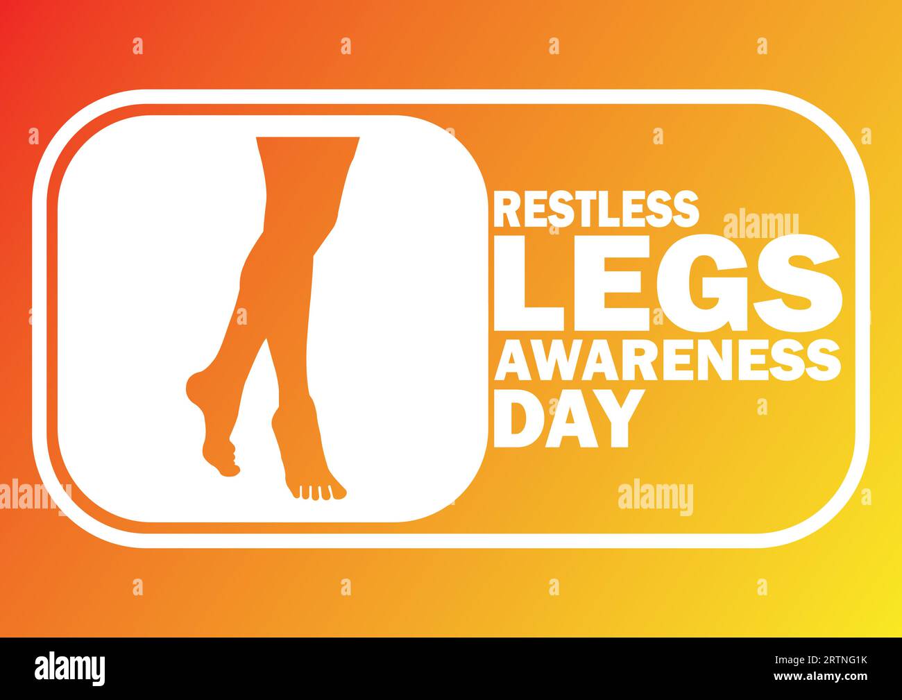 Restless Legs Awareness Day Vector illustration. Holiday concept ...
