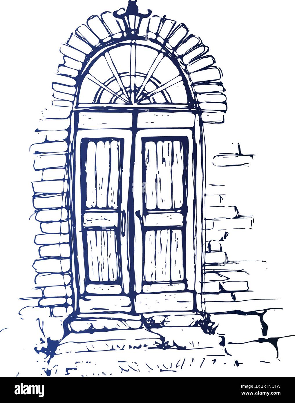 Old stone arc background Cut Out Stock Images & Pictures - Alamy