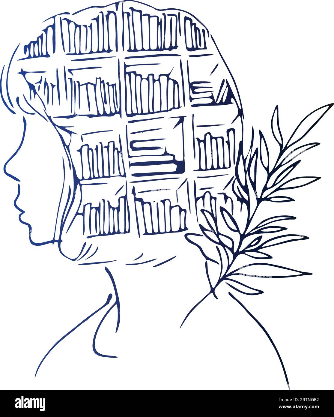 Women Who Lead, Read.Vector Feminist Quote With Sketch Drawing Of ...