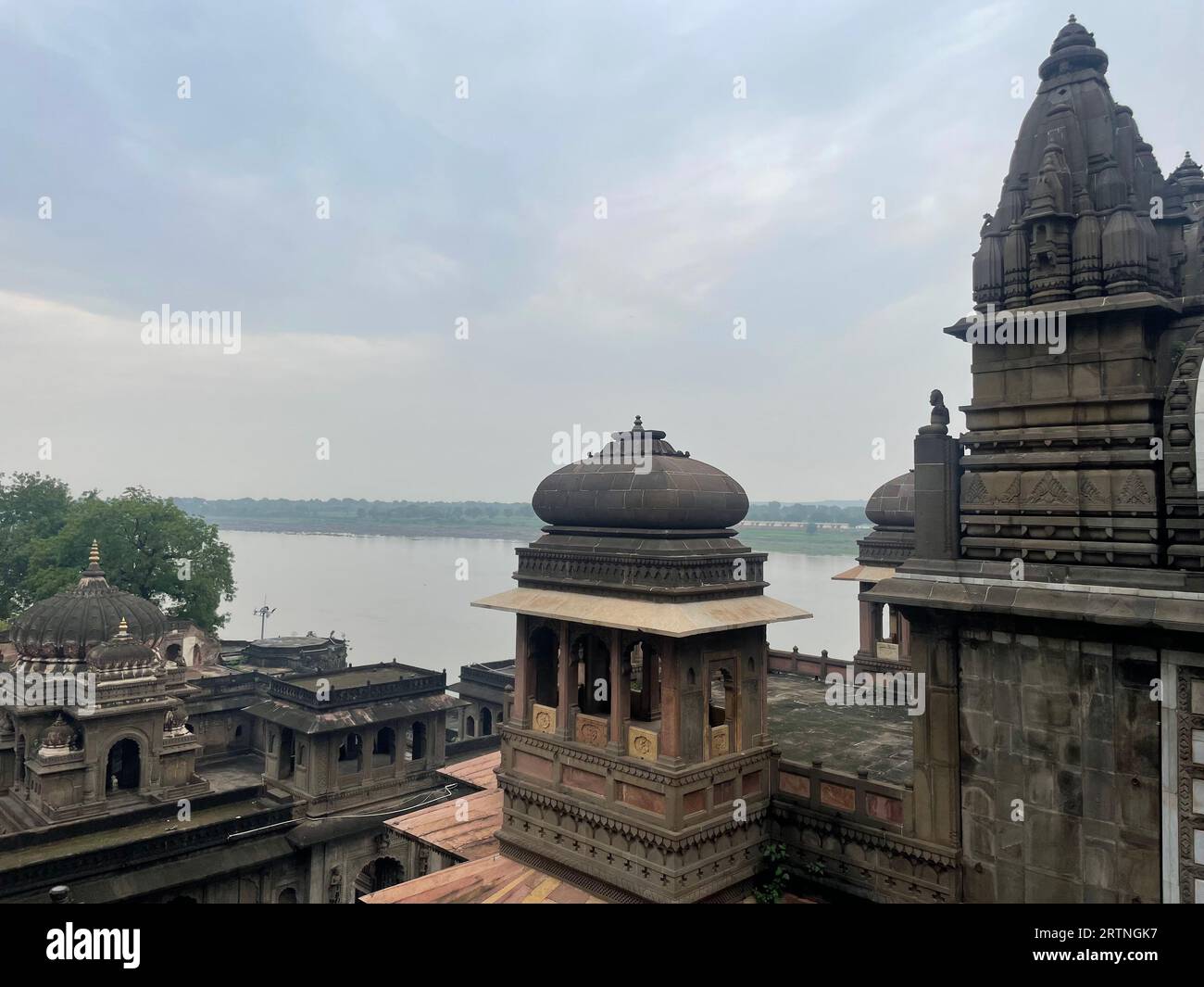 An aerial view of the historical Indore Fort, in the city of Indore in ...