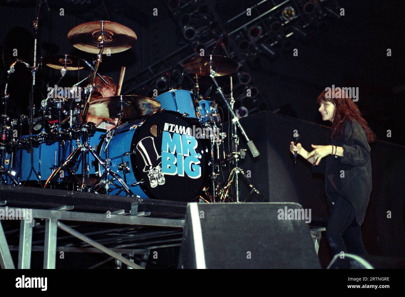 Milan Italy 1993-11-18: Eric Martin singer of the Mr.Big group in ...