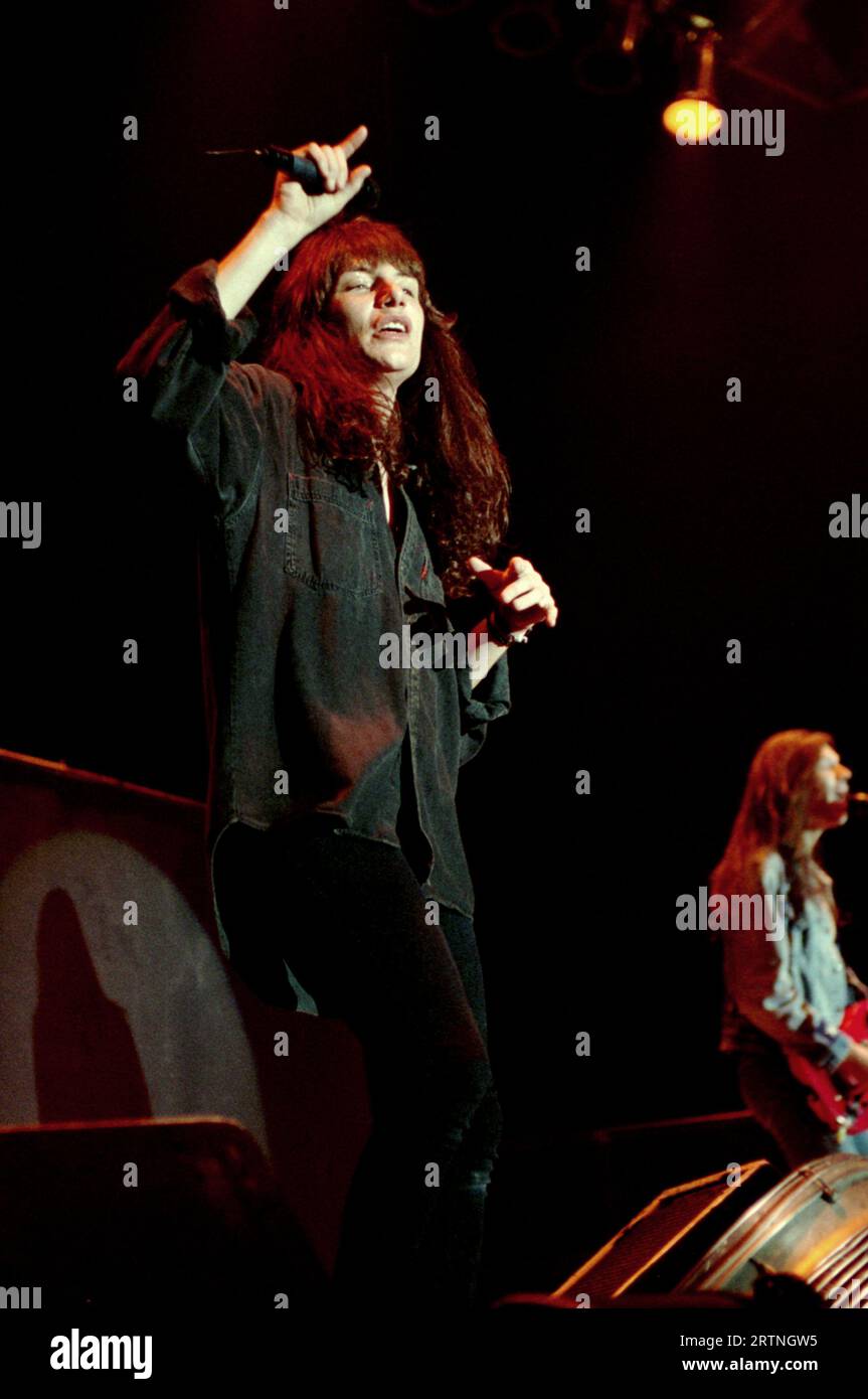 Milan Italy 1993-11-18: Eric Martin singer of the Mr.Big group in ...