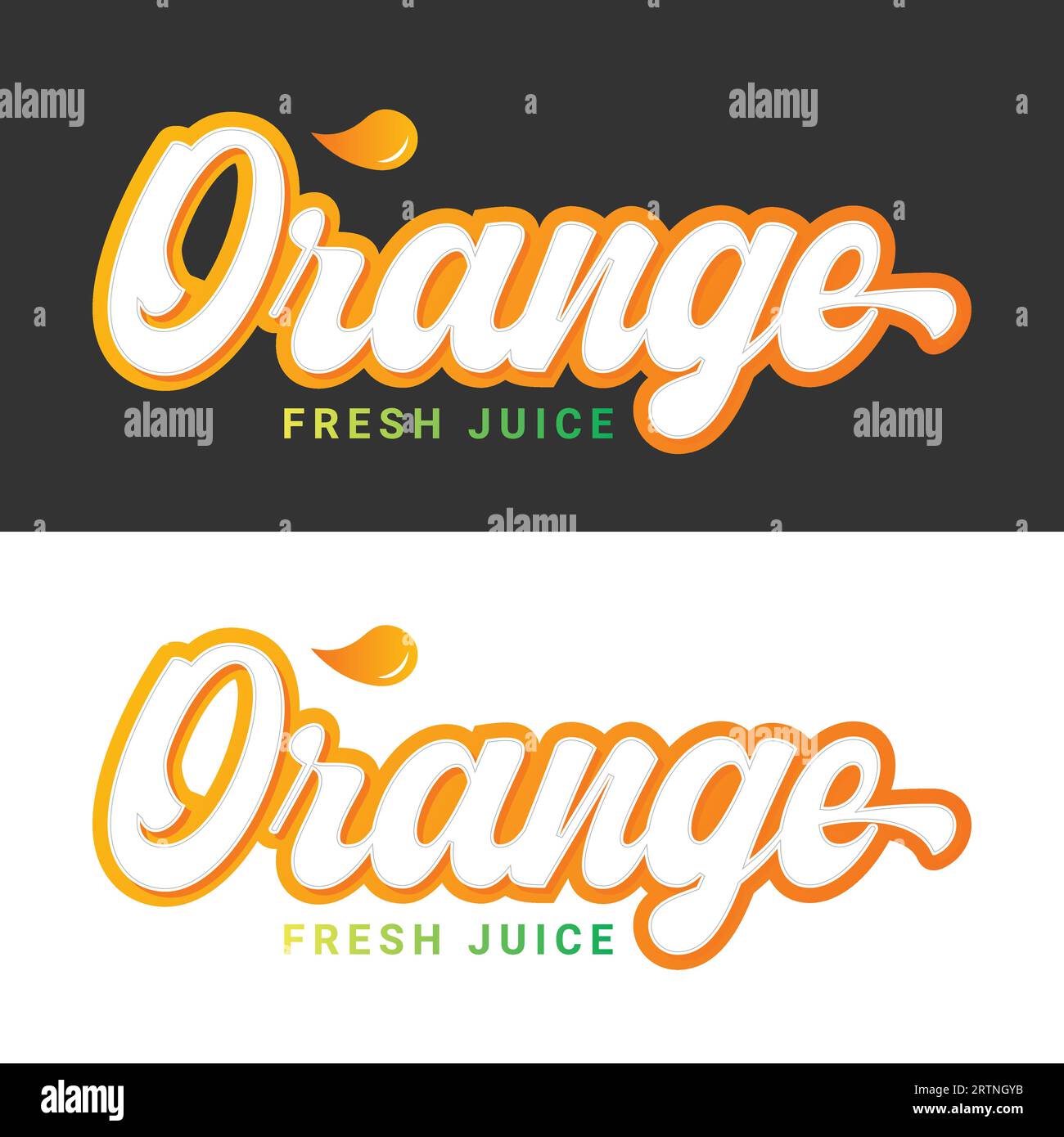 Juice logo hi-res stock photography and images - Alamy