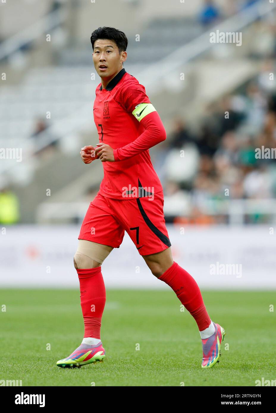 South Korea's Son Heung-min in action during the international friendly ...