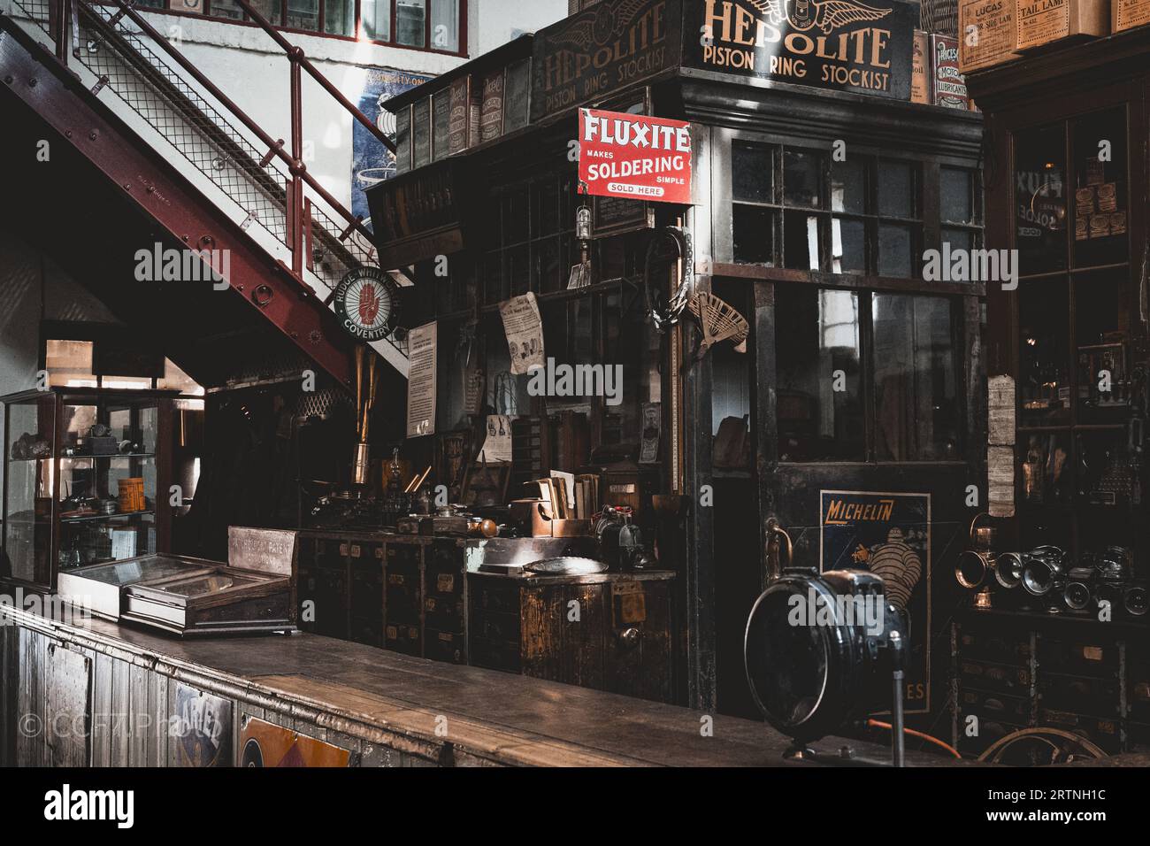 An old motor mechanic garage in Seaham, UK Stock Photo - Alamy