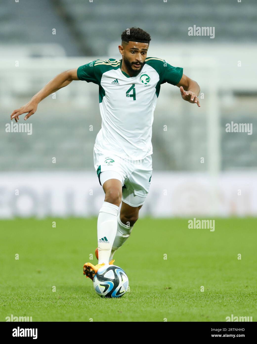 Saudi Arabia's Abdulelah Al Amri in action during the international ...