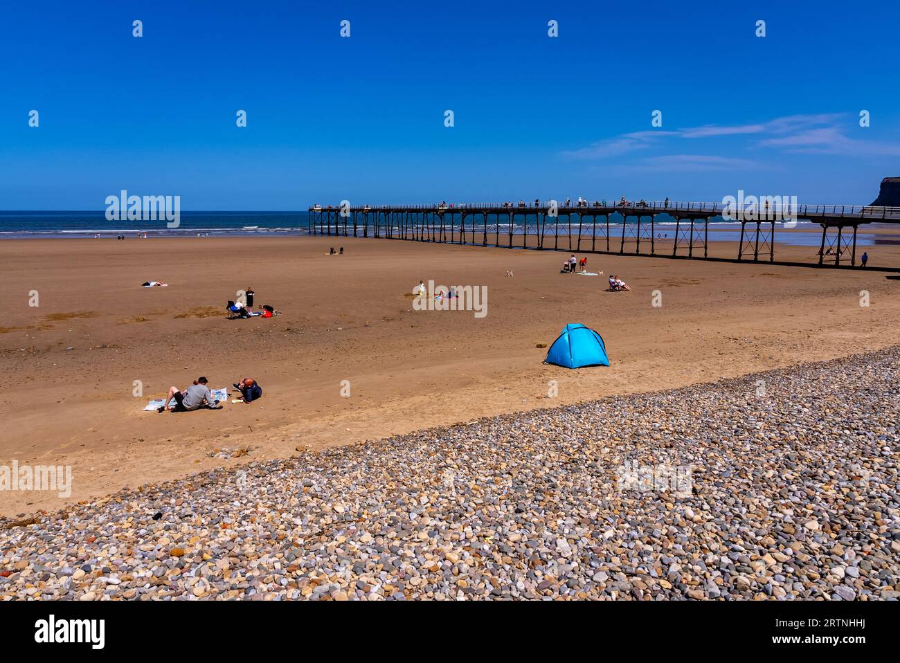 Saltburn by the Sea Generic Scenery and Beach Activities Stock Photo ...
