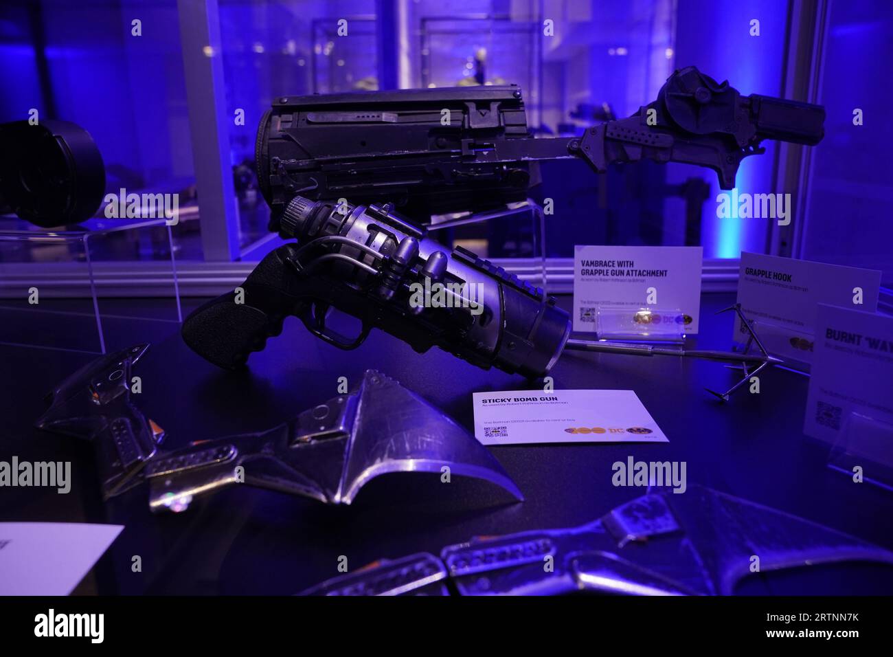 Props at the DC Comics and Warner Bros Batman Unmasked pop-up ...