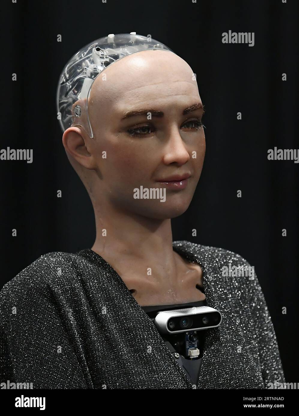 Las Vegas, USA. 13th Sep, 2023. Sophie the robot is seen at the 2023 ...