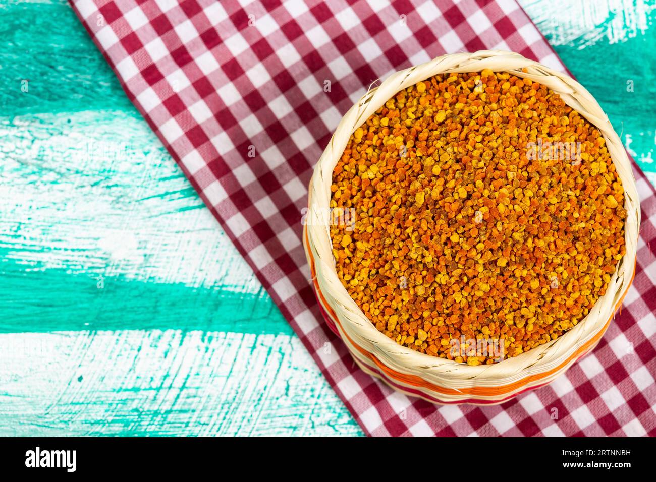 Super food Bee Pollen Granules, Natural And Healthy Food; Top View ...