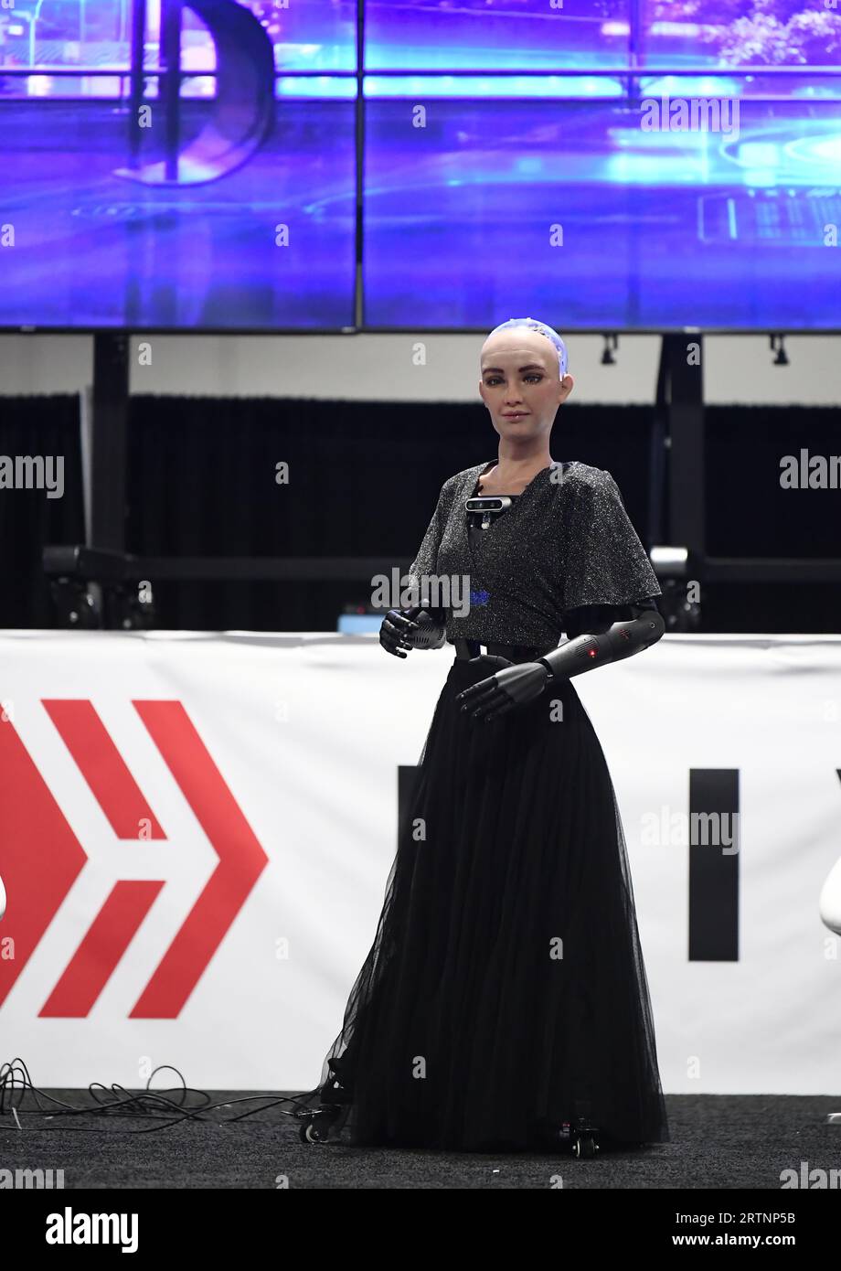 Las Vegas, USA. 13th Sep, 2023. Sophie the robot is seen at the 2023 ...