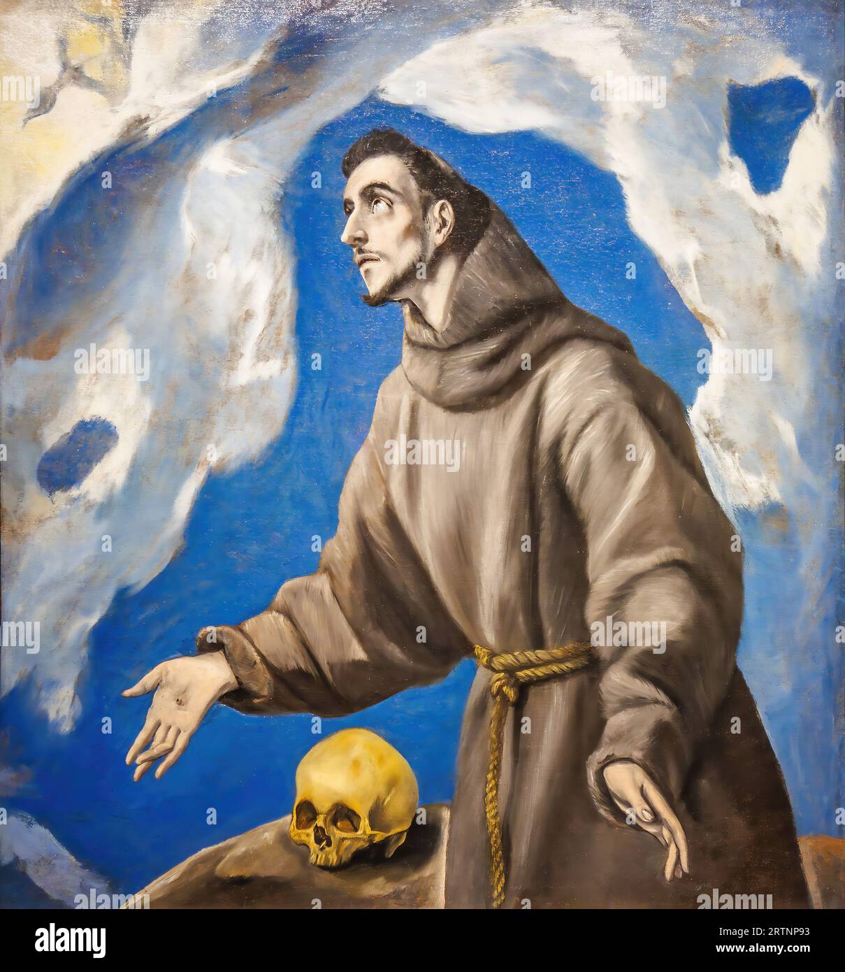 Painting Saint Francis receiving the stigmata, by El Greco (1541 - 1614 ...