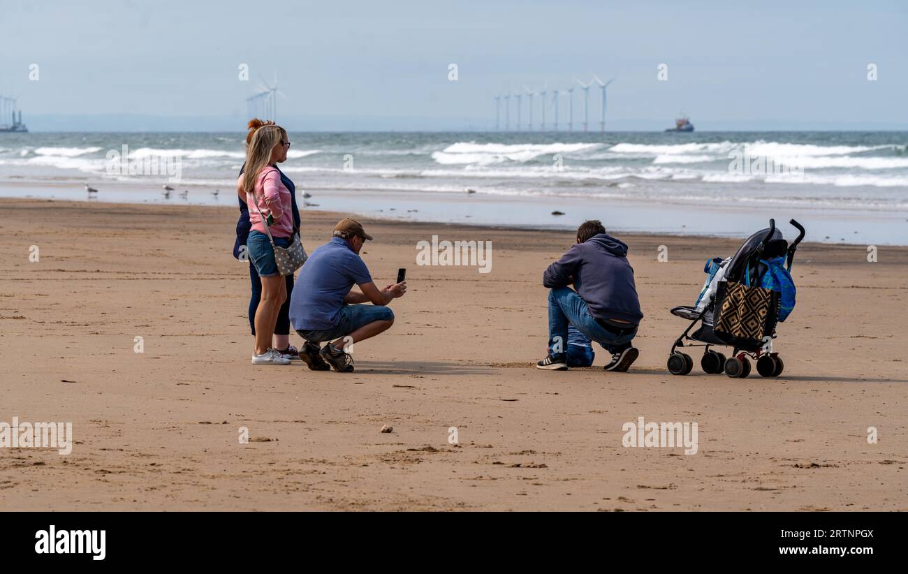 Saltburn by the Sea Generic Scenery and Beach Activities Stock Photo ...