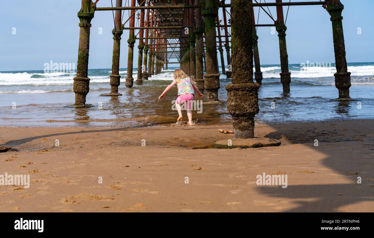 Saltburn by the Sea Generic Scenery and Beach Activities Stock Photo ...