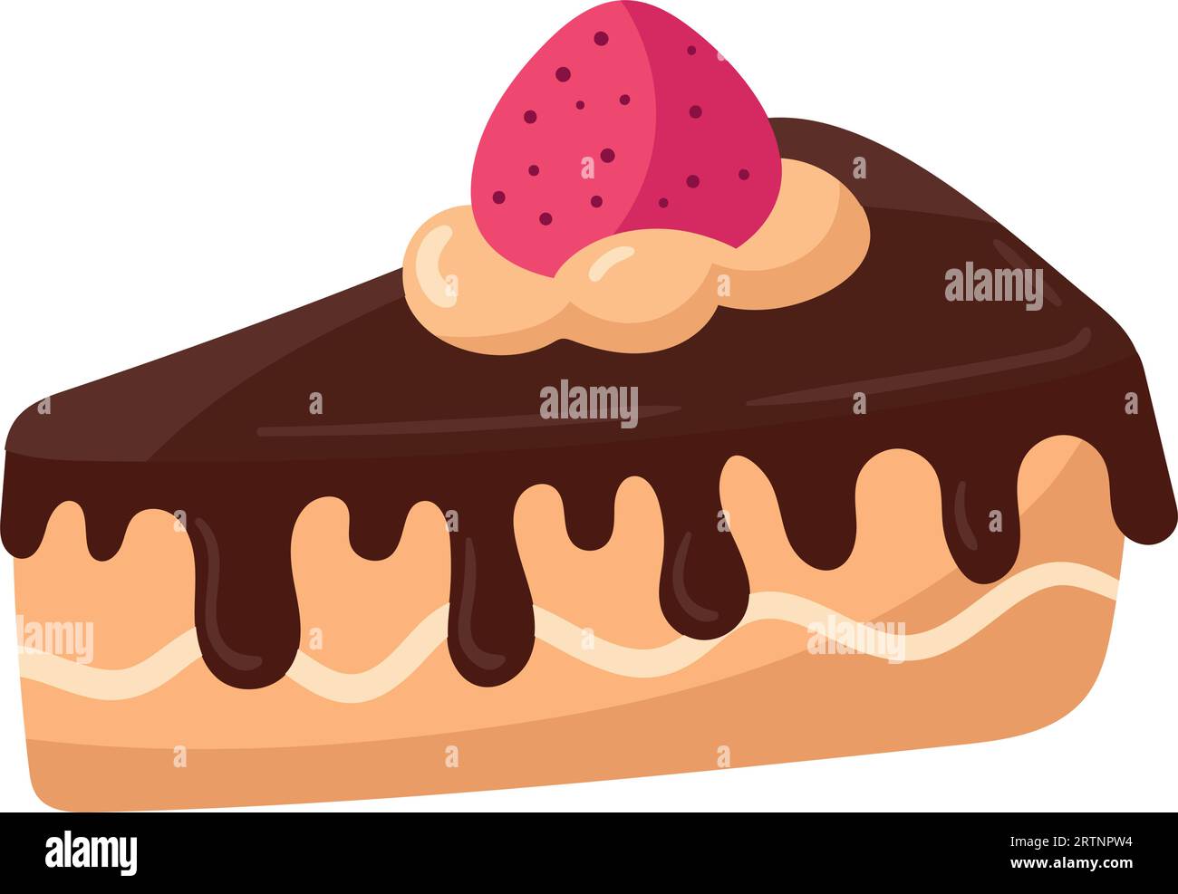 dessert slice cake icon Stock Vector Image & Art - Alamy