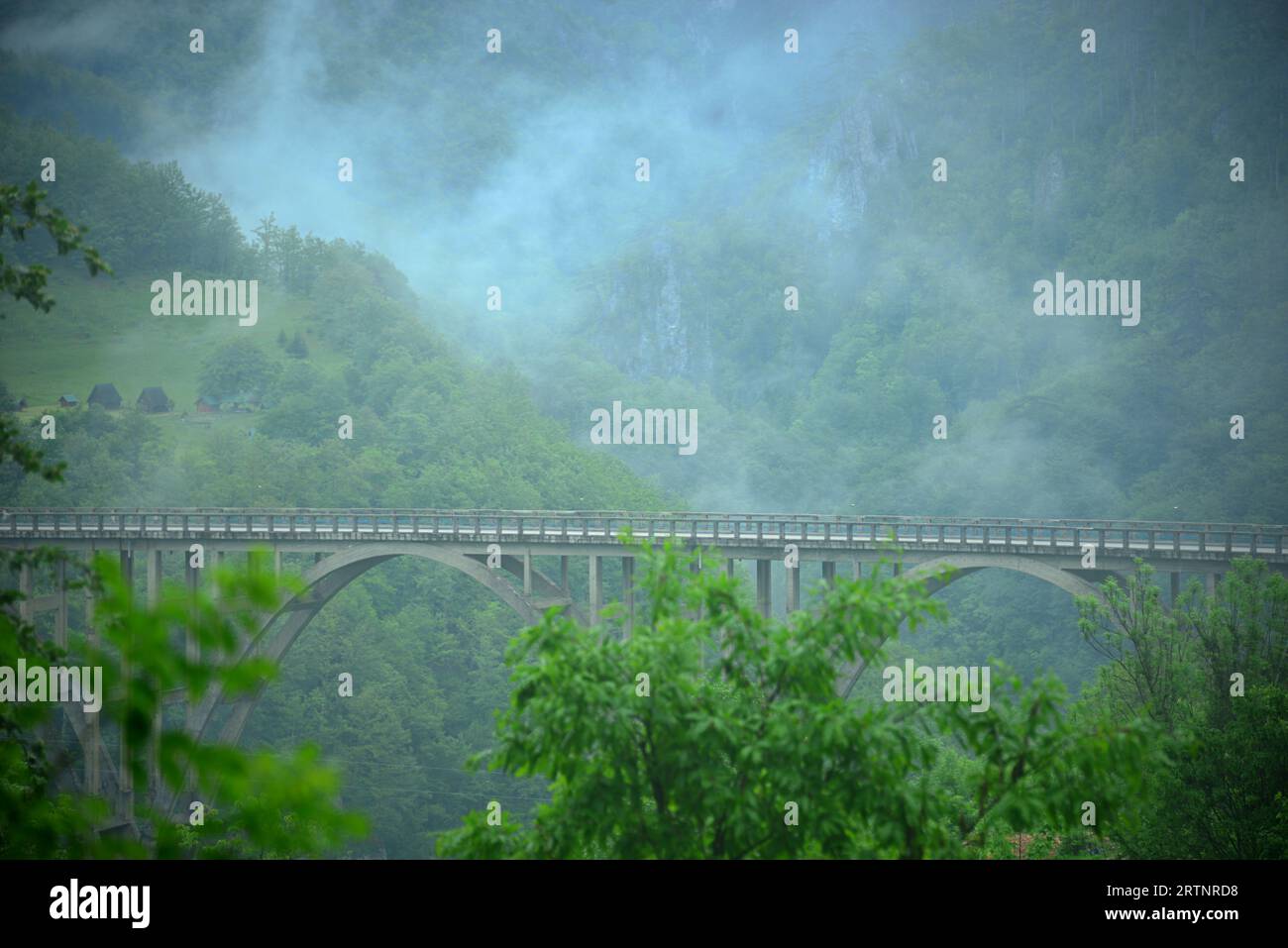 The Đurđevića Tara Bridge is the arch bridge that crosses the Tara, and ...
