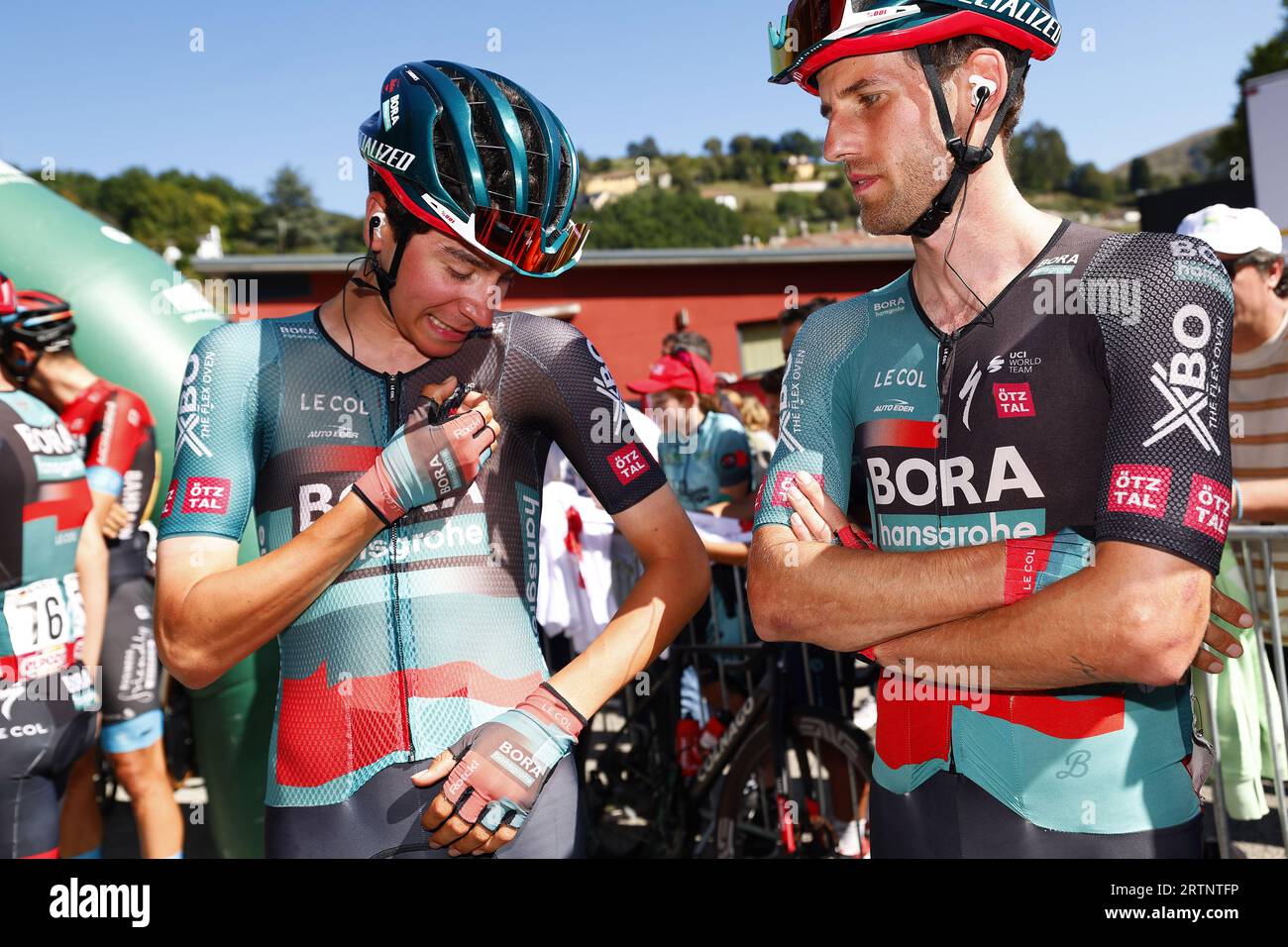Pola De Allande, Spain. 14th Sep, 2023. Belgian Cian Uijtdebroeks of ...