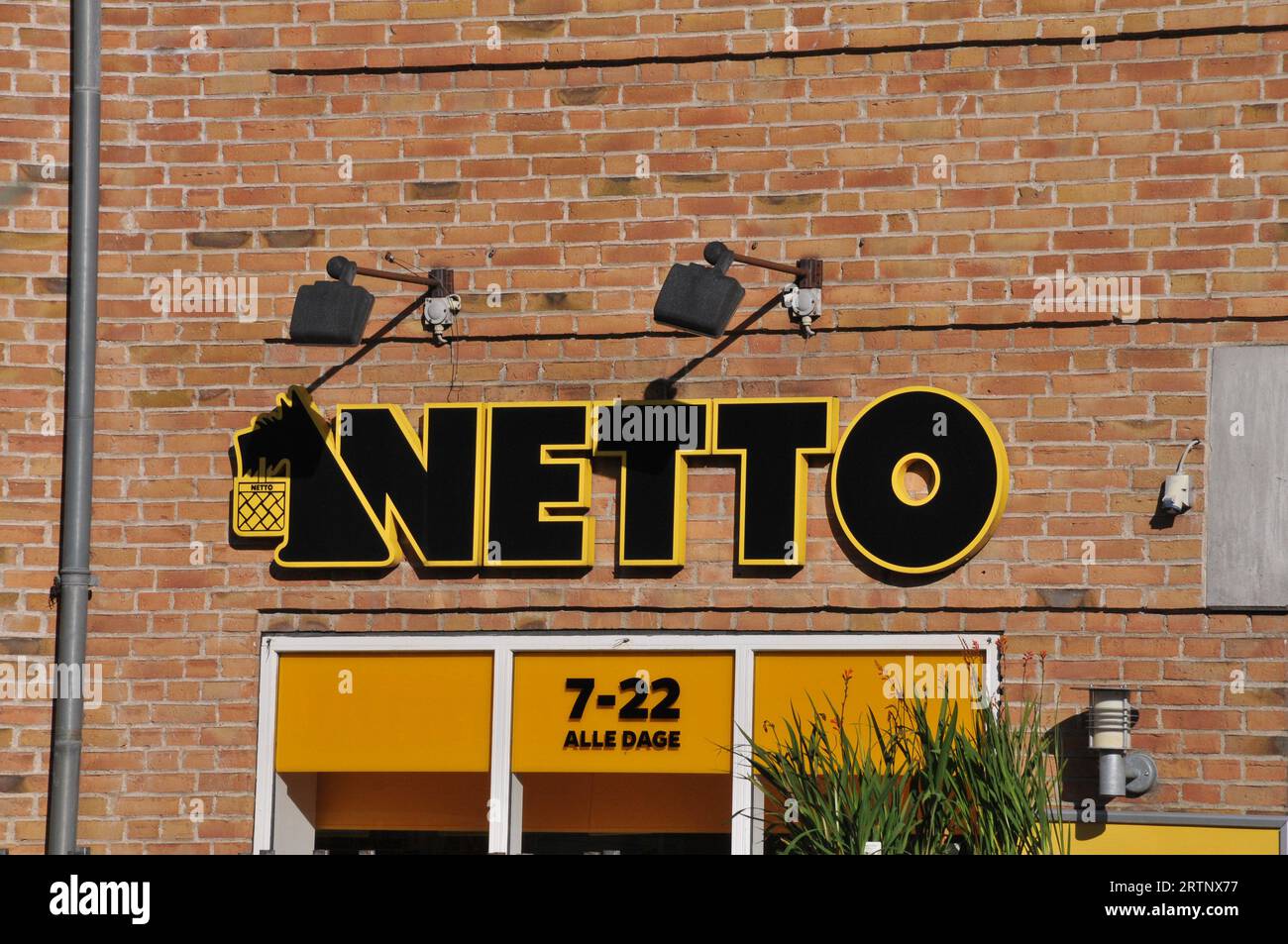 Copenhagen/Denmark /14 September 2023/Netto grocery store colour ...