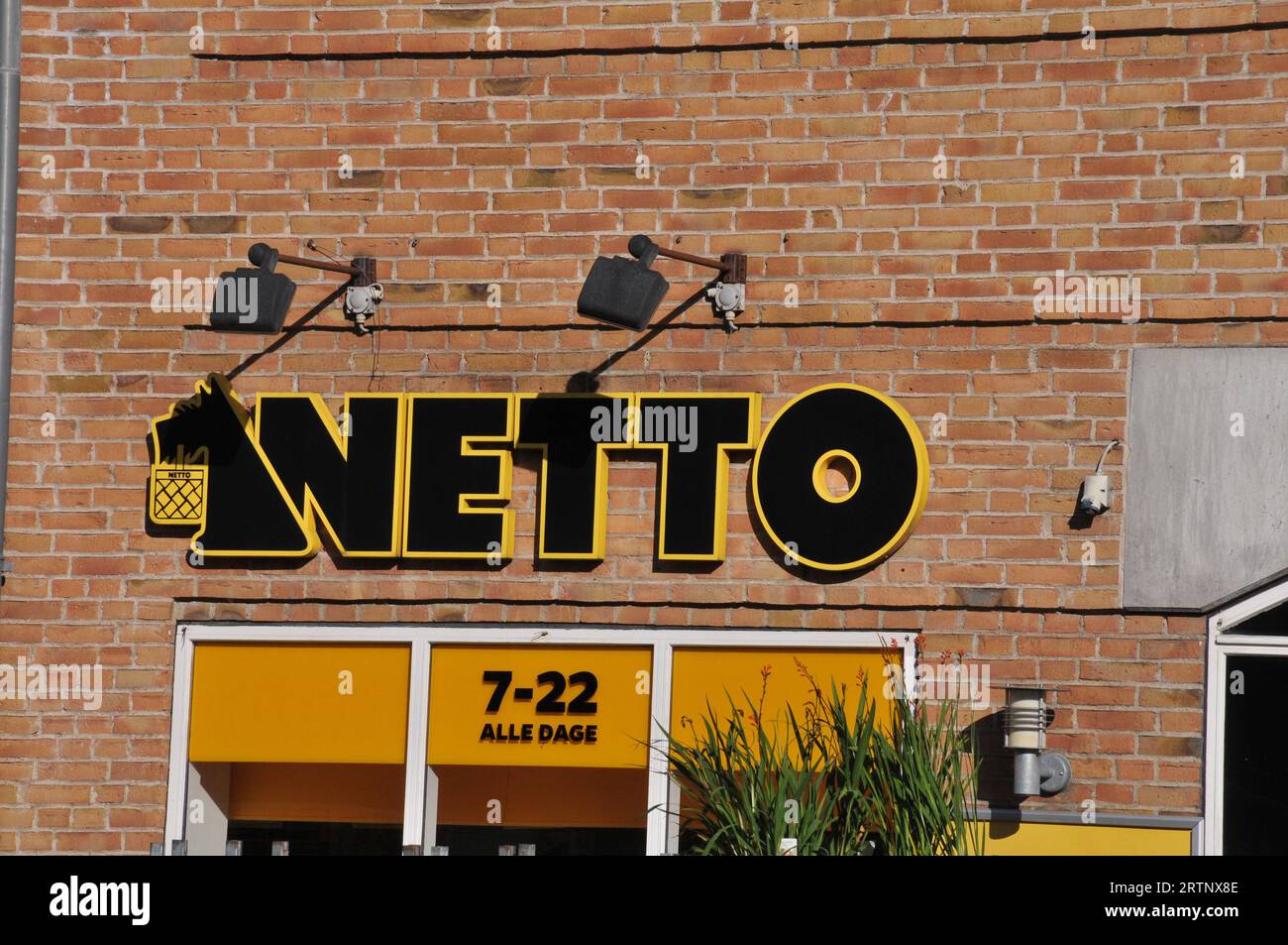 Copenhagen/Denmark /14 September 2023/Netto grocery store colour ...