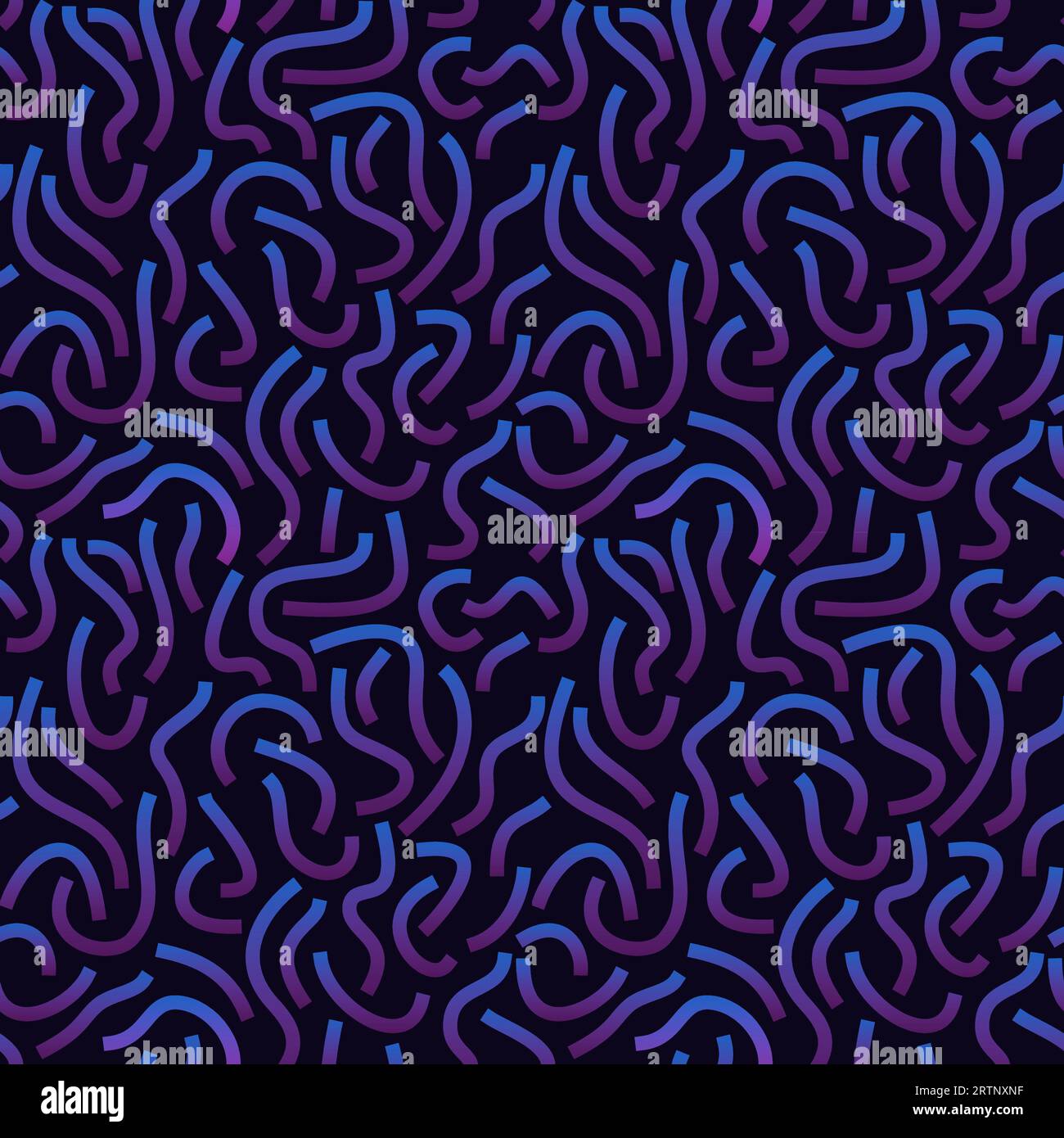 Purple and blue gradient curved lines isolated on white background ...