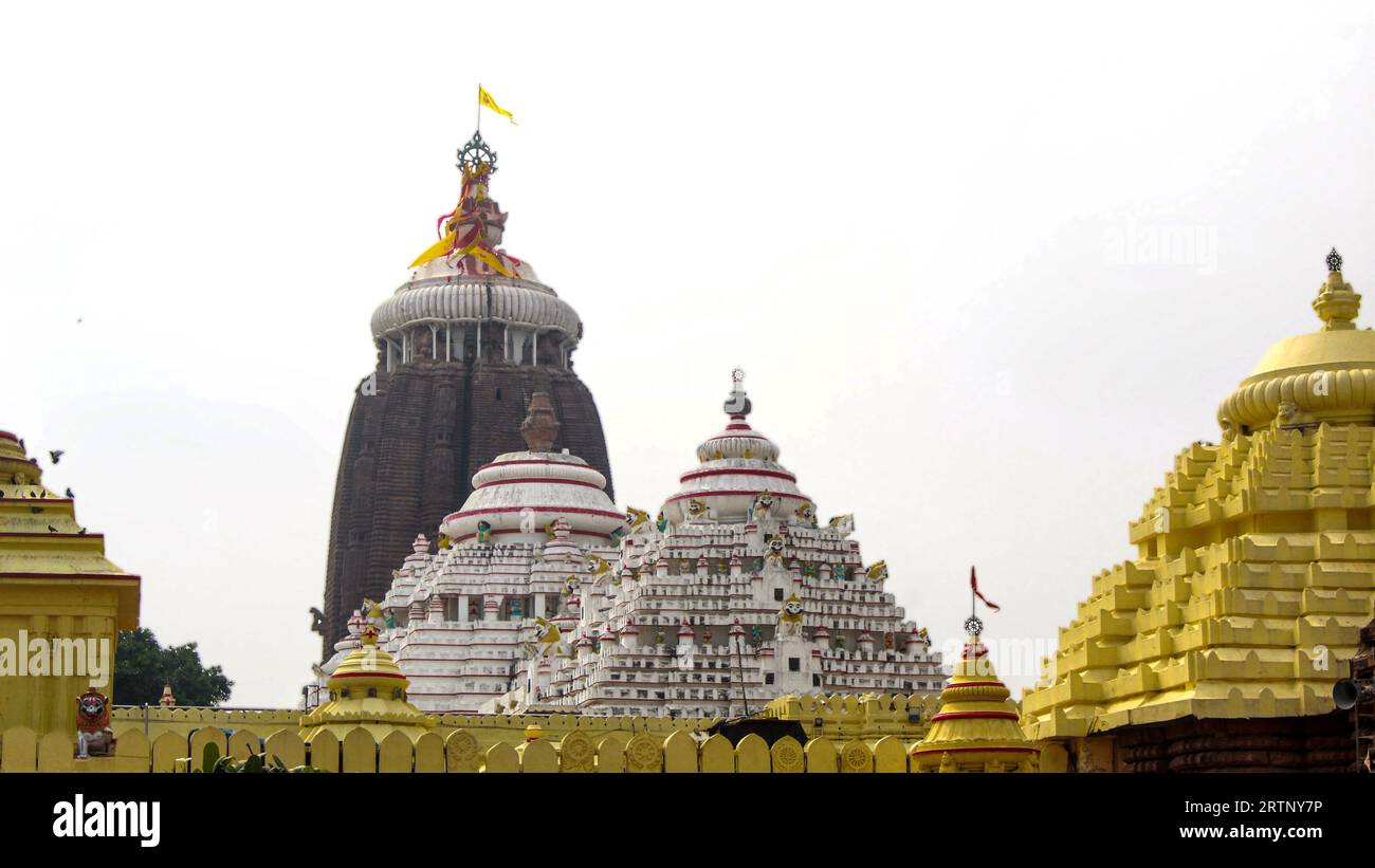 colourful world famous lord jagannath temple puri Stock Photo - Alamy